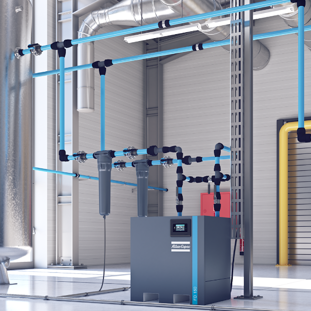 How to design a compressed air piping system
